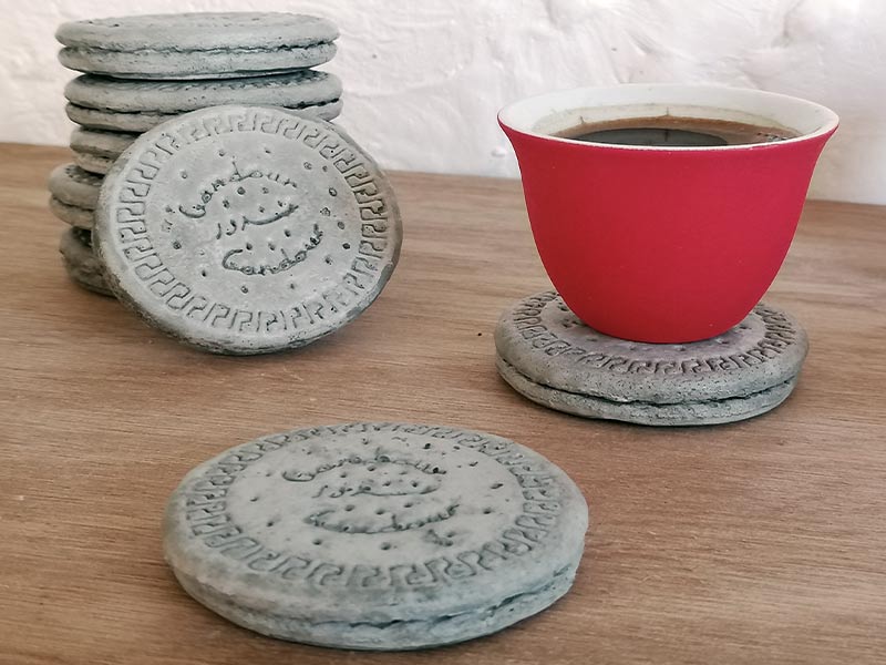 Biscuit 555 Coasters - 6 pieces - Minbaladeh.world