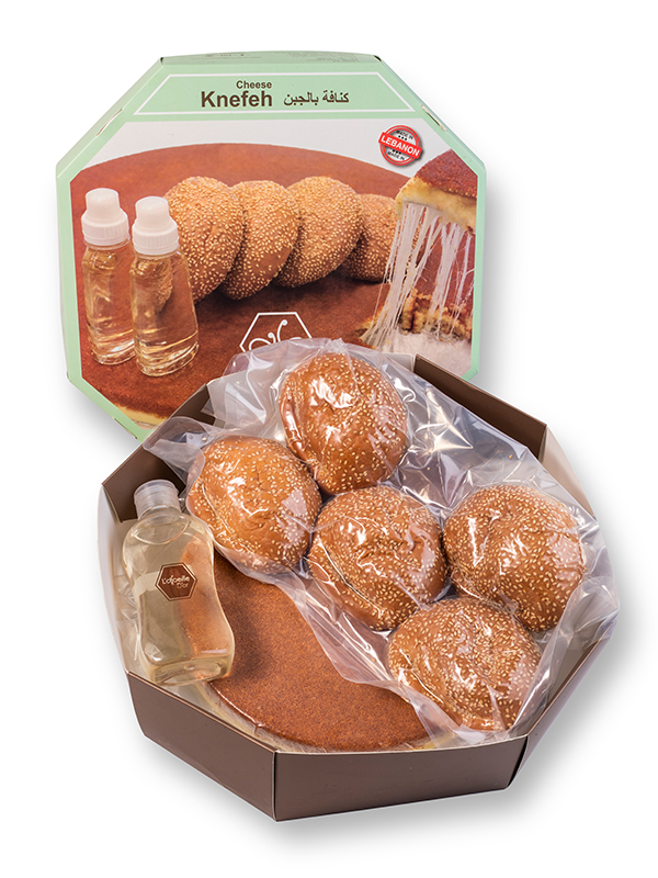Knefe Tray - 1 Kg + 5 Bun + Syrup Bottle - Minbaladeh.world