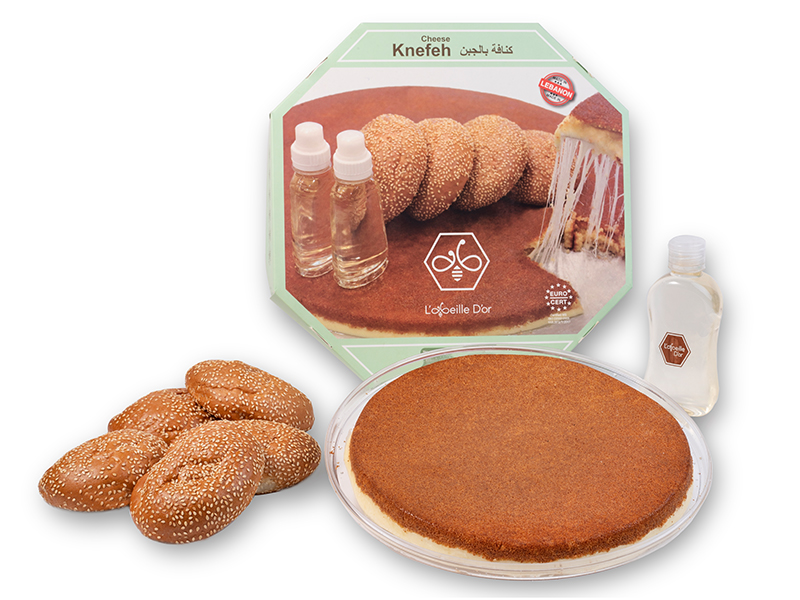 Knefe Tray - 1 Kg + 5 Bun + Syrup Bottle - Minbaladeh.world