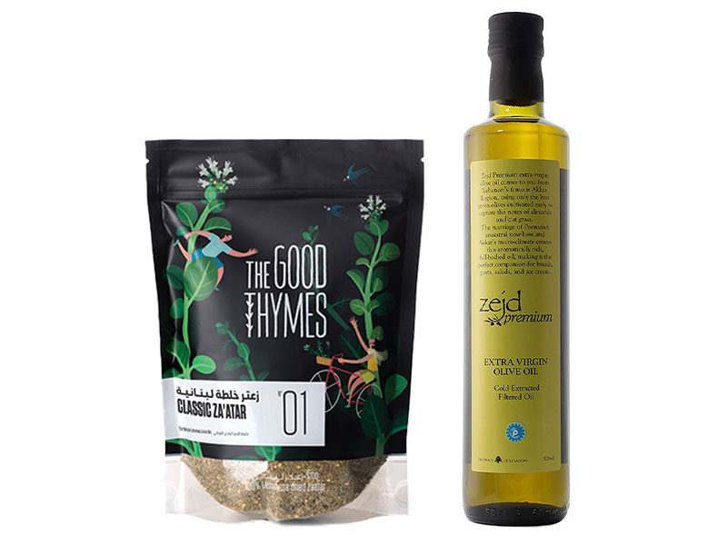 Classic Zaatar #1 350g + Premium Extra Virgin Olive Oil 500ml ...