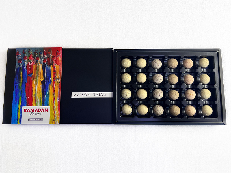 Ramadan Halva Bites - 24 pieces | 6 Flavors - 440g - Minbaladeh.world