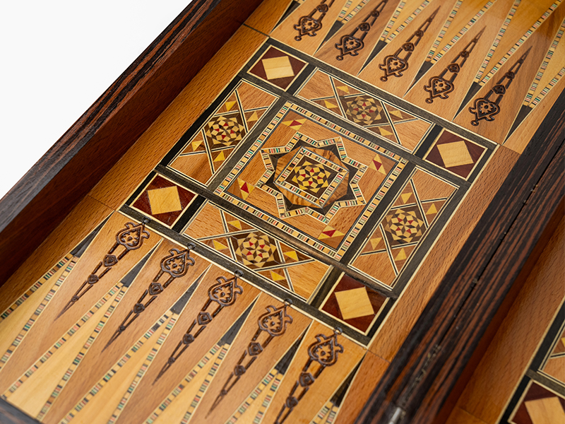 Backgammon Table | Walnut Dark - Class B - Minbaladeh.world