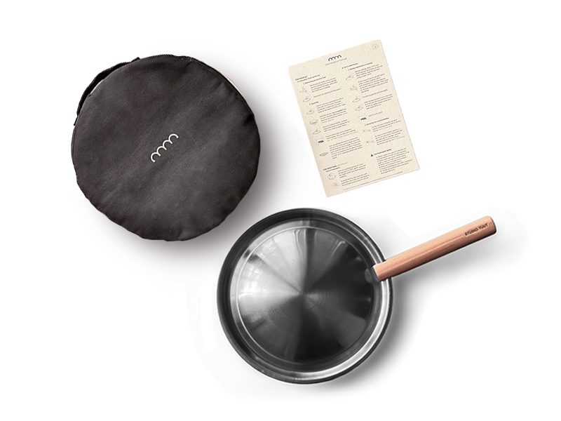 Portable Saj Kit - Stainless Steel | 1.425Kg - Minbaladeh.world