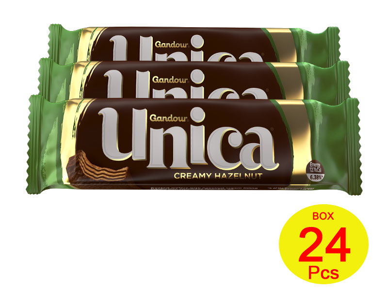 Unica Creamy Hazelnut | 24 pcs per box - Minbaladeh.world