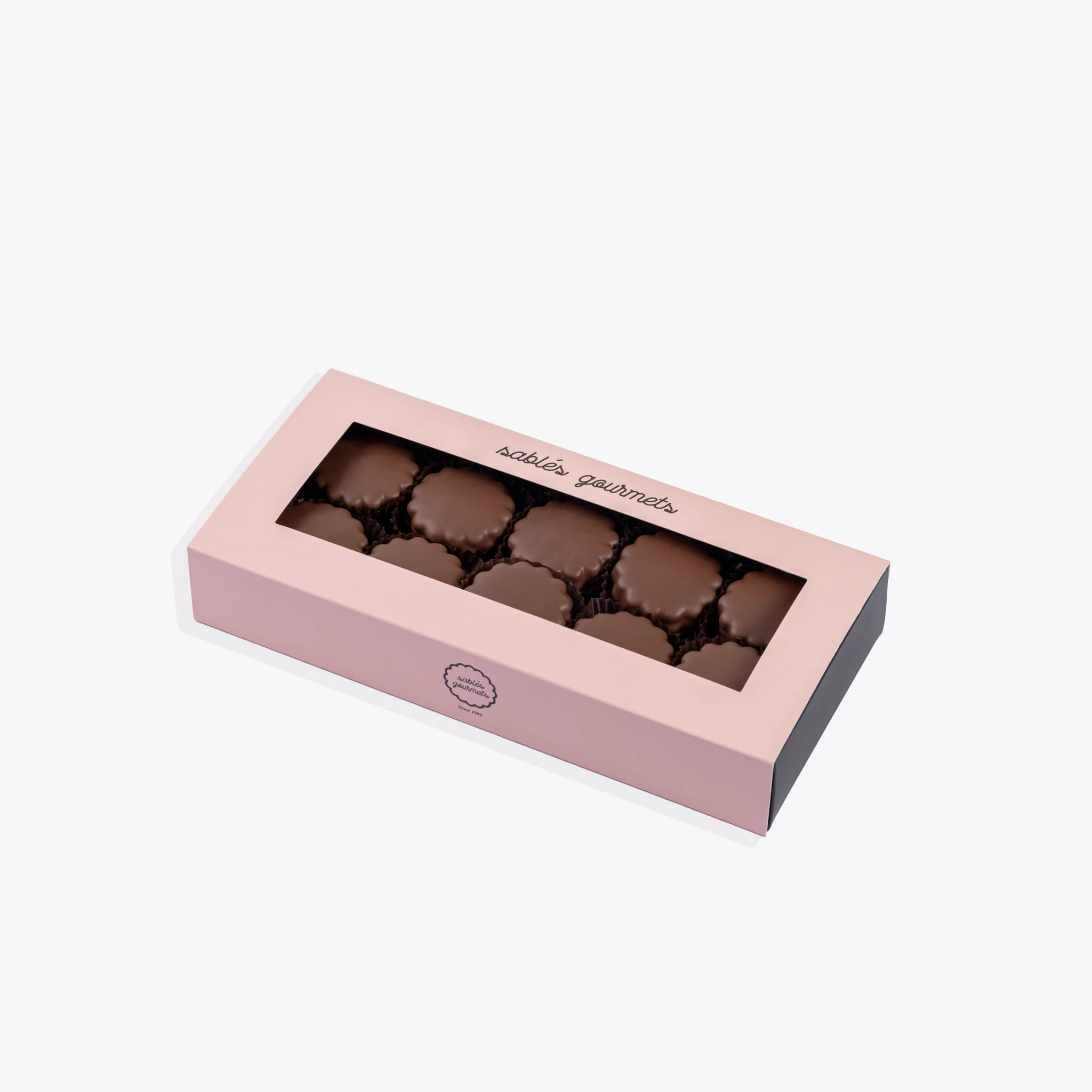 Milk Chocolate Sablés Box | 300g - 20 pieces - Minbaladeh.world