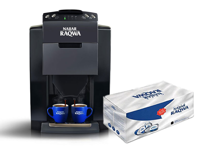 Raqwa Capsule Turkish Coffee Machine Double Cup | Free Capsules Normal ...